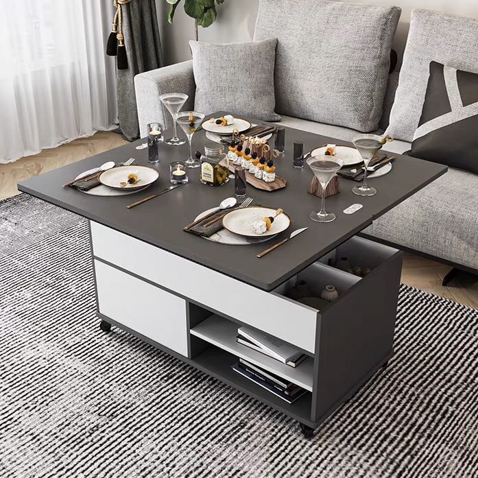 3in1 Convertible Coffee table Dining Table Desktop Flip up top ...