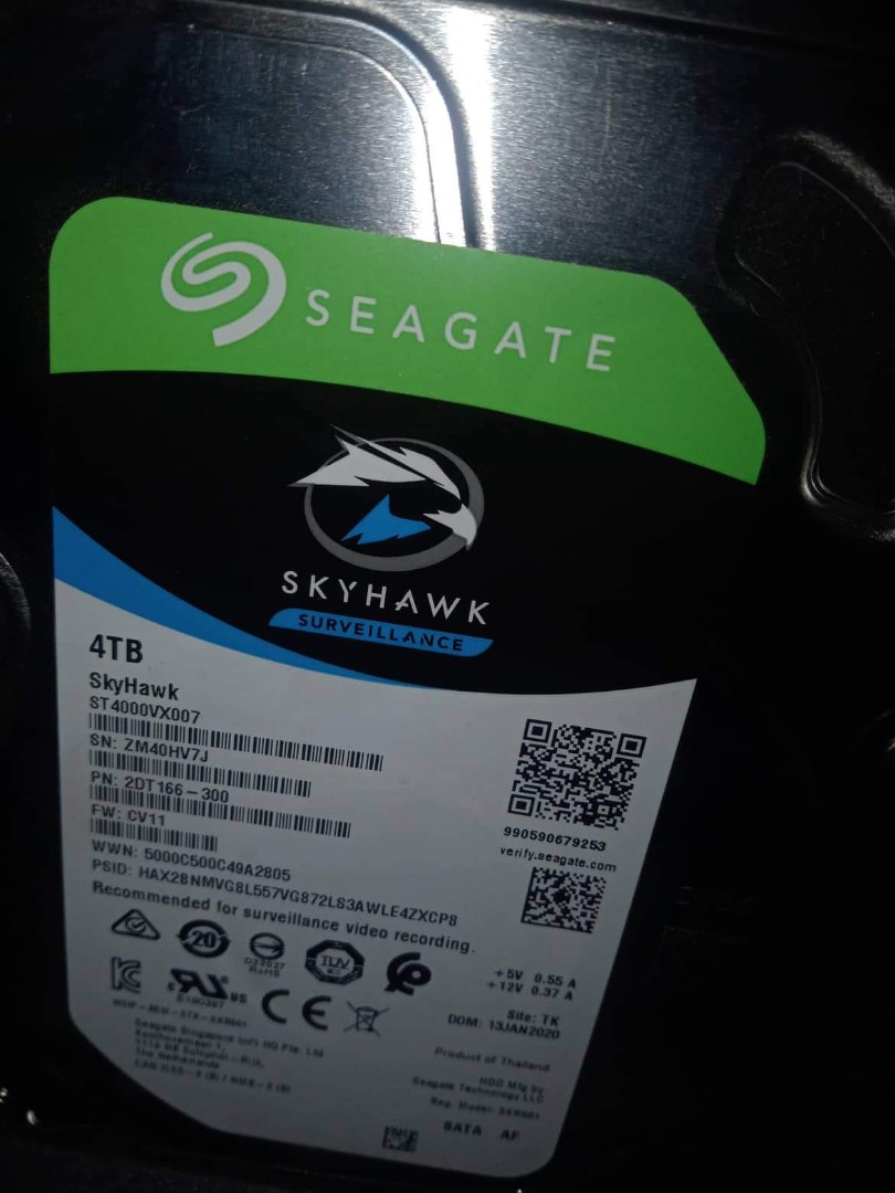 4TB SKYHAWK HDD, Computers & Tech, Parts & Accessories, Hard Disks ...