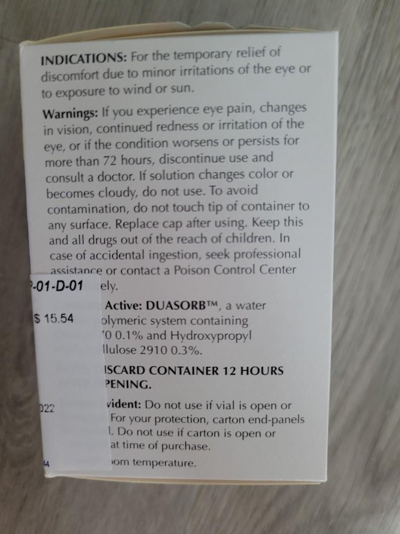 Alcon - Tears Free (lubricant eye drops), Beauty & Personal Care, Ear ...