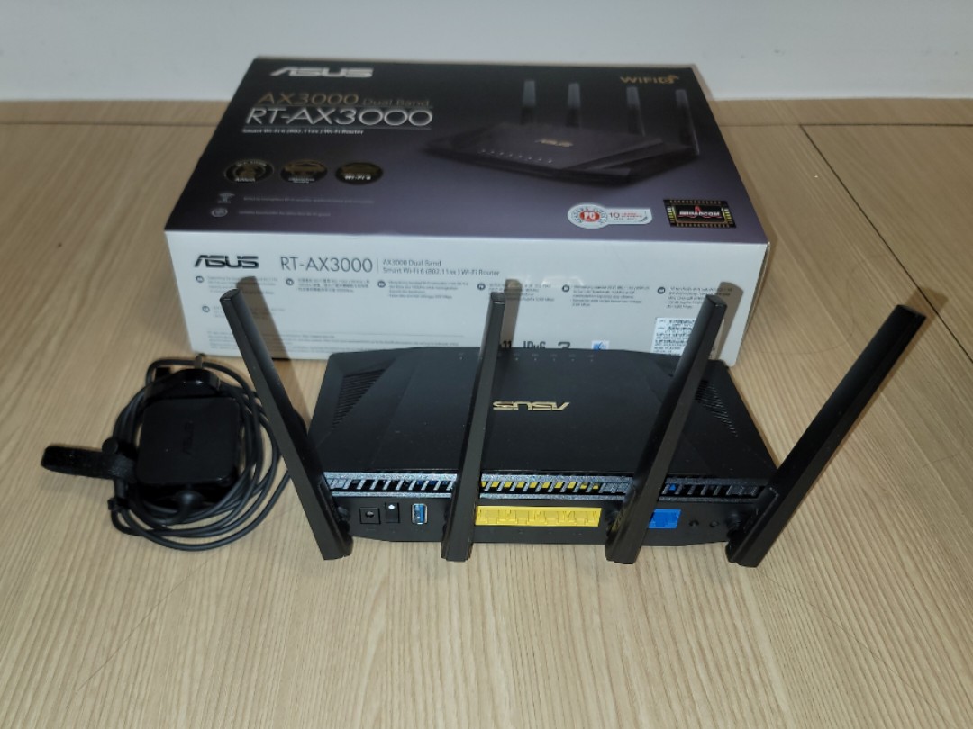 ASUS AX3000 DUAL BAND ROUTER, 電腦＆科技, 電腦周邊及配件, Wifi及上網相關產品 - Carousell