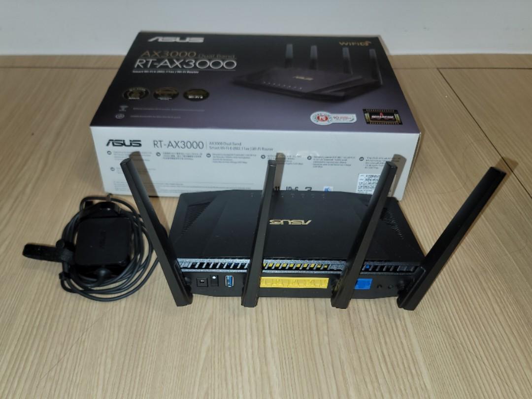 ASUS AX3000 DUAL BAND ROUTER, 電腦＆科技, 電腦周邊及配件, Wifi及上網相關產品 - Carousell