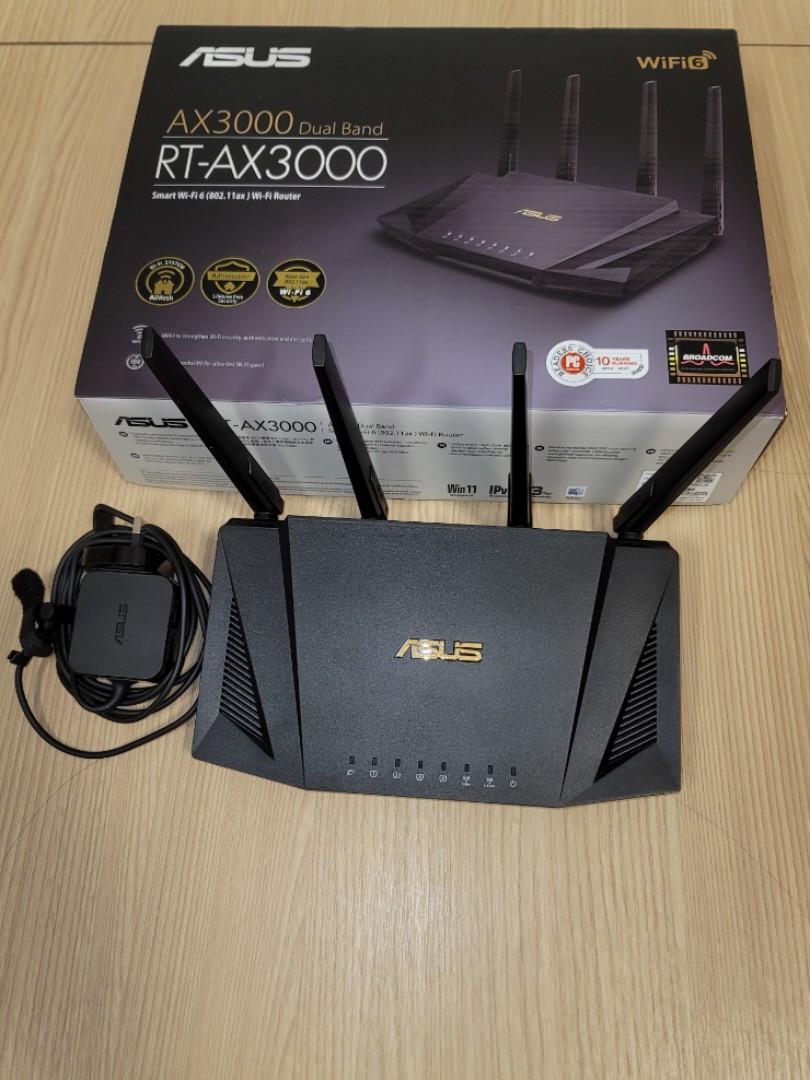 ASUS AX3000 DUAL BAND ROUTER, 電腦＆科技, 電腦周邊及配件, Wifi及上網相關產品 - Carousell