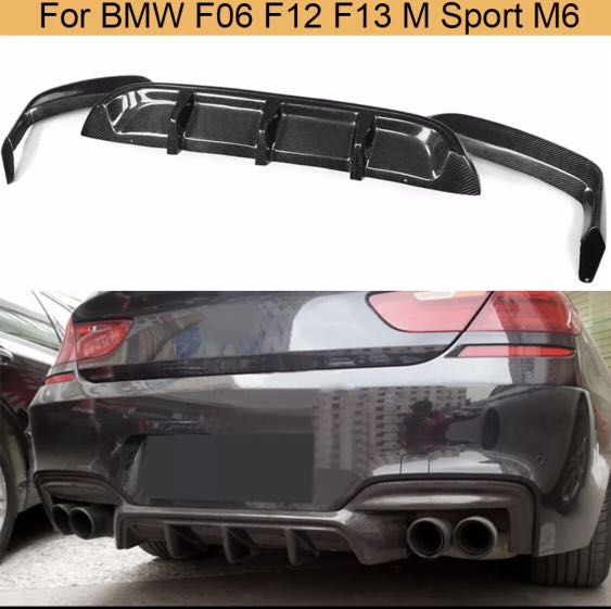 Bmw 640i 650i M6 rear diffuser, Car Accessories, Accessories on Carousell