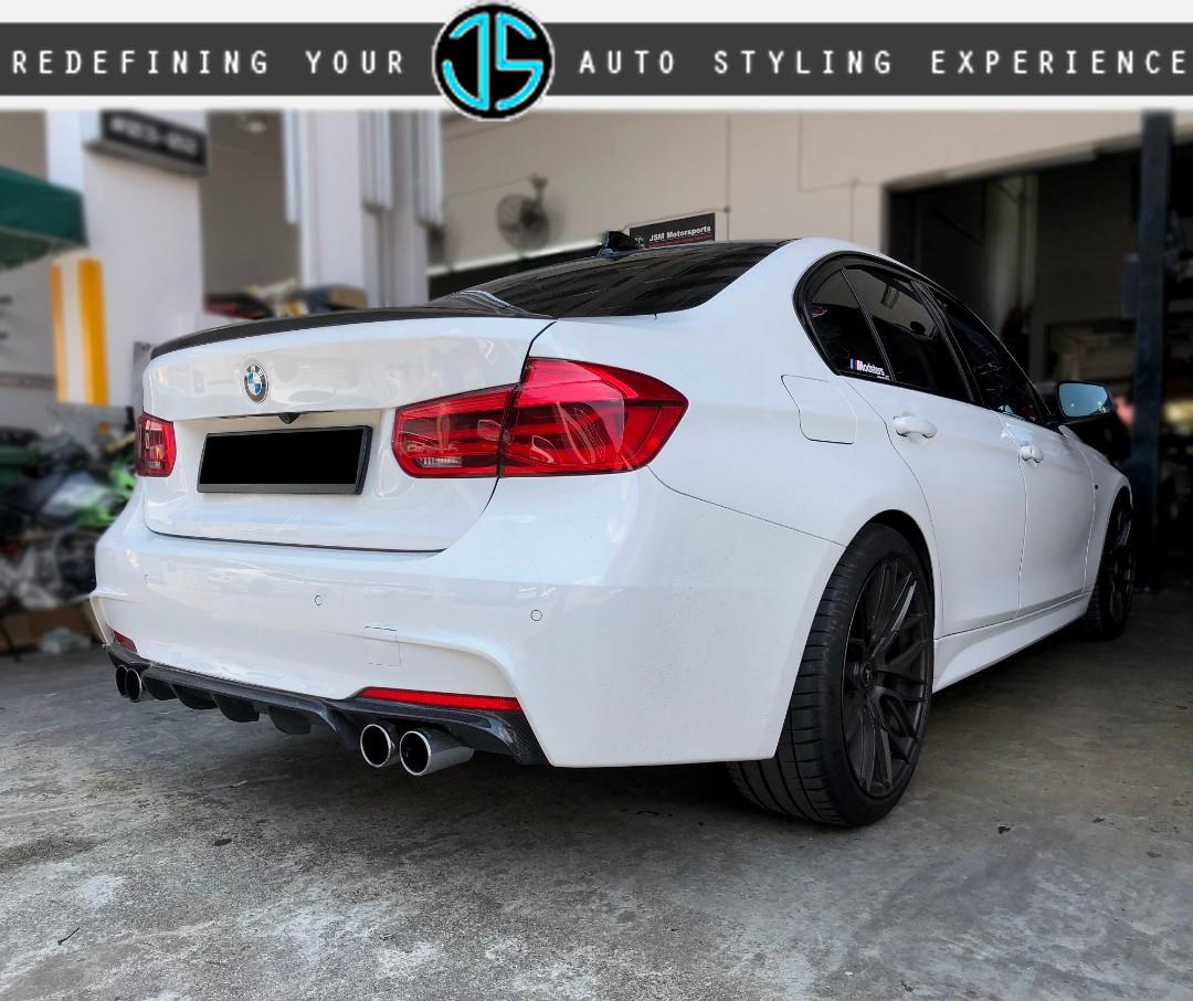 BMW F30 M-Performance Quad Rear Diffuser (Best Fitment), Car ...