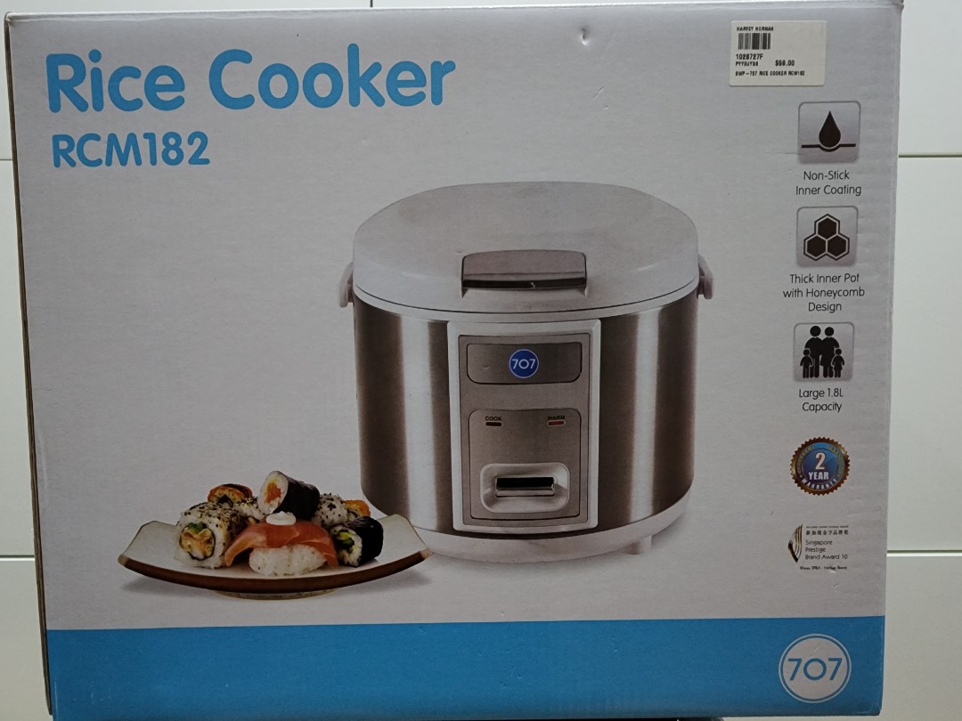 BNIB 707 Rice Cooker 1.8L, Furniture & Home Living, Kitchenware ...