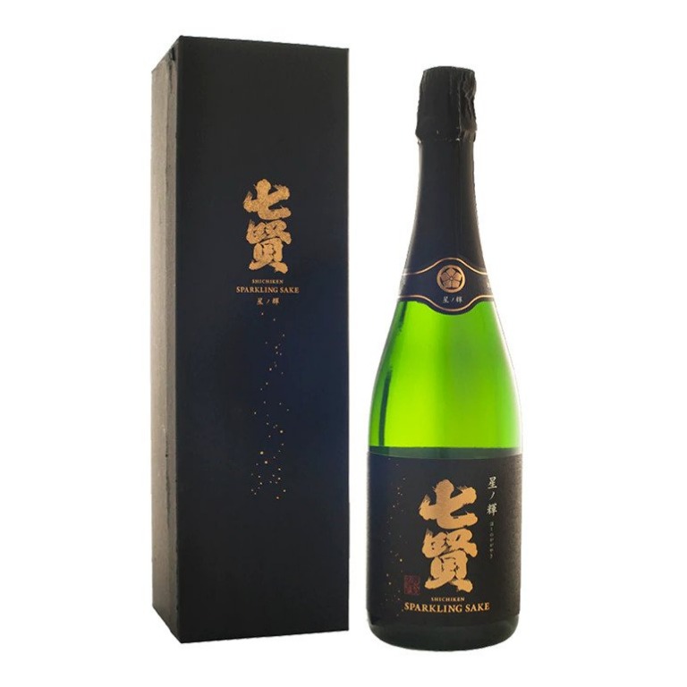 BNIB Shichiken Hoshi No Kagayaki Sparkling Sake 720ML - In Elegant Gift ...
