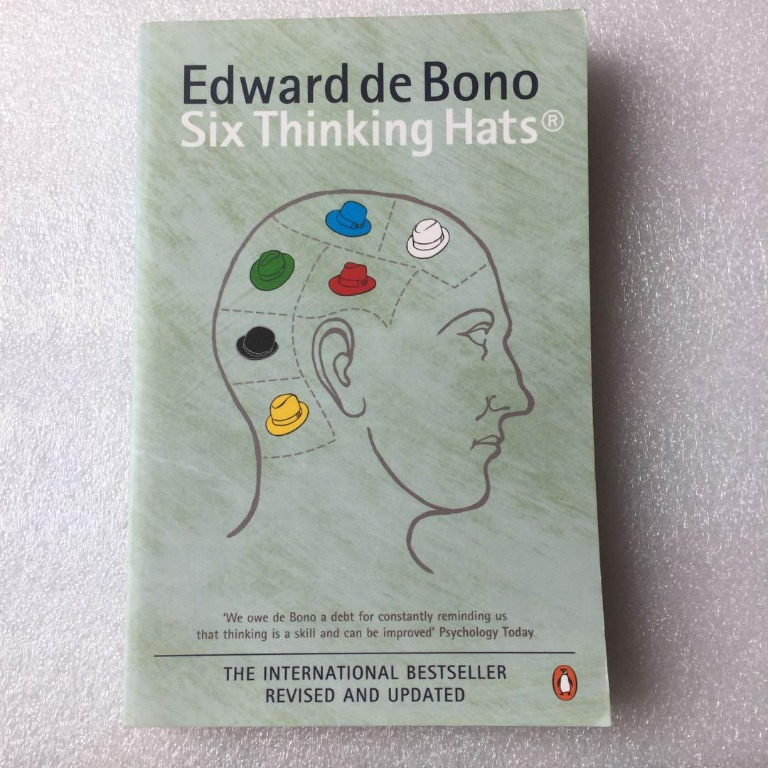 book edward de bono six thinking hats, 興趣及遊戲, 書本 & 文具, 雜誌及其他 - Carousell