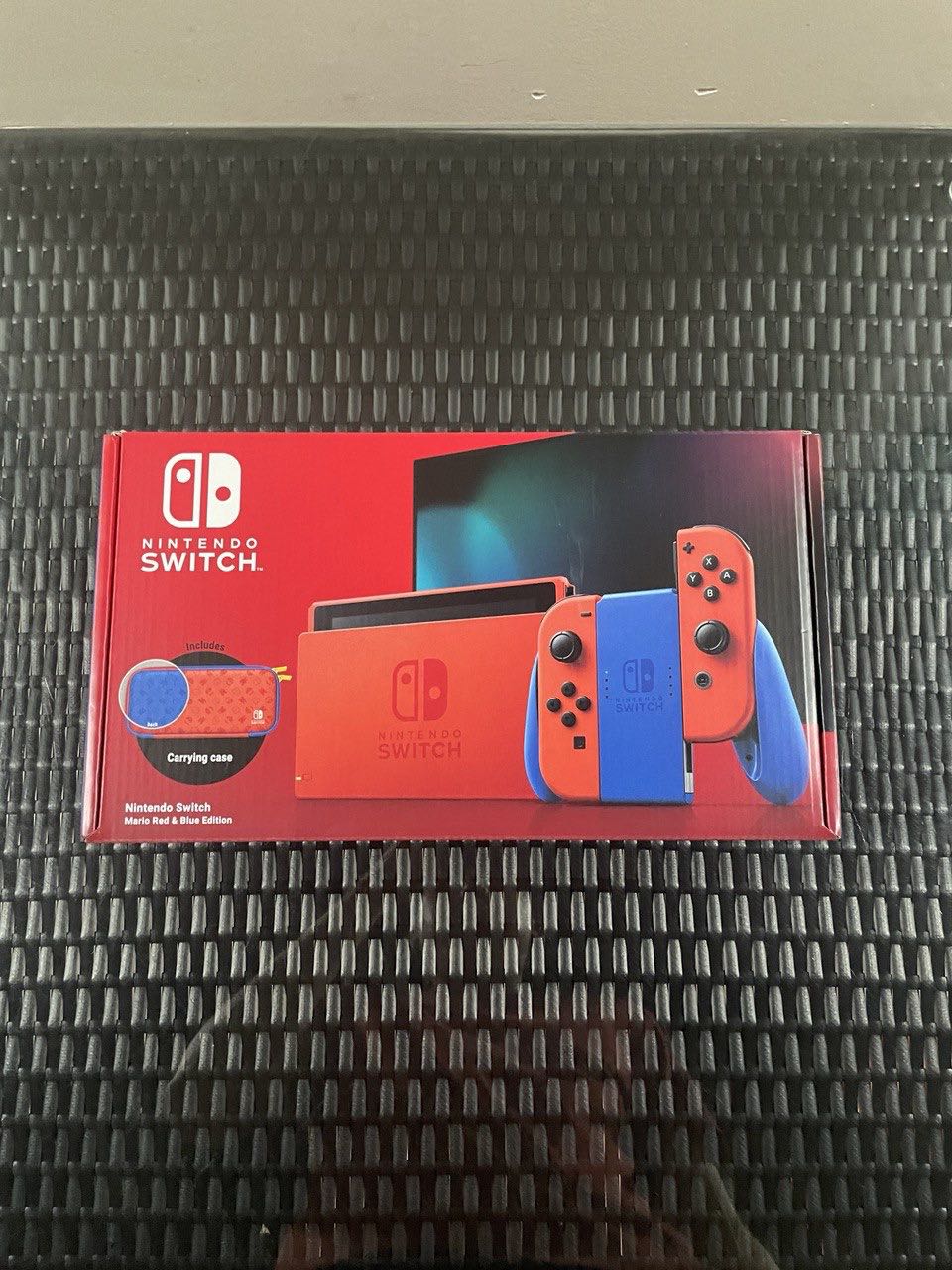 (Brand New) Nintendo Switch Mario Edition Gen 2 Red and Blue Console ...
