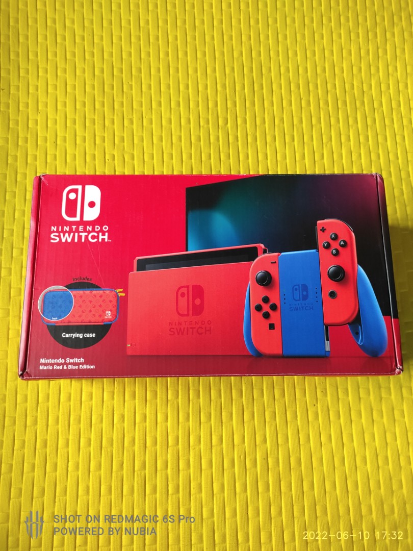 Brandnew Condition Nintendo Switch v2 Mario Red & Blue Edition for sale ...