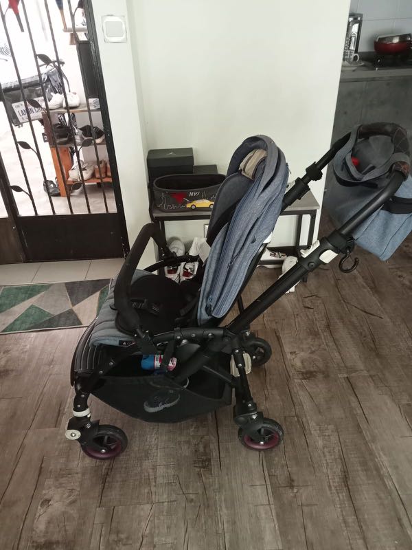 Bugaboo 5 black frame, Babies & Kids, Going Out, Strollers on Carousell