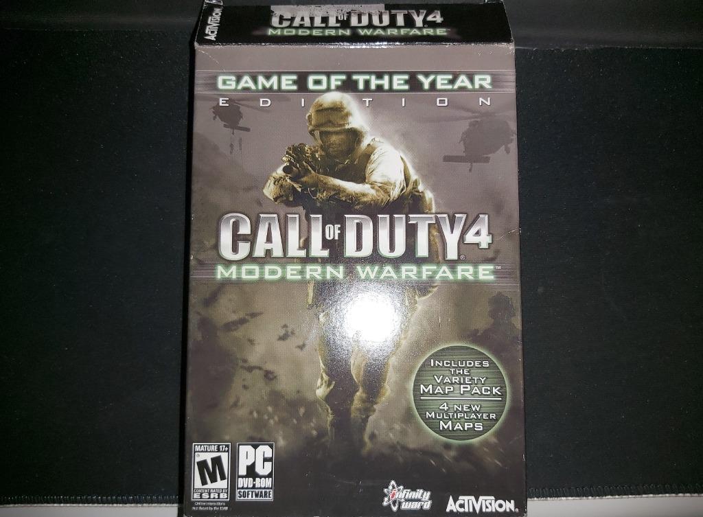 Call Of Duty 4 Modern Warfare Game Of The Year Edition Pc Hobbies