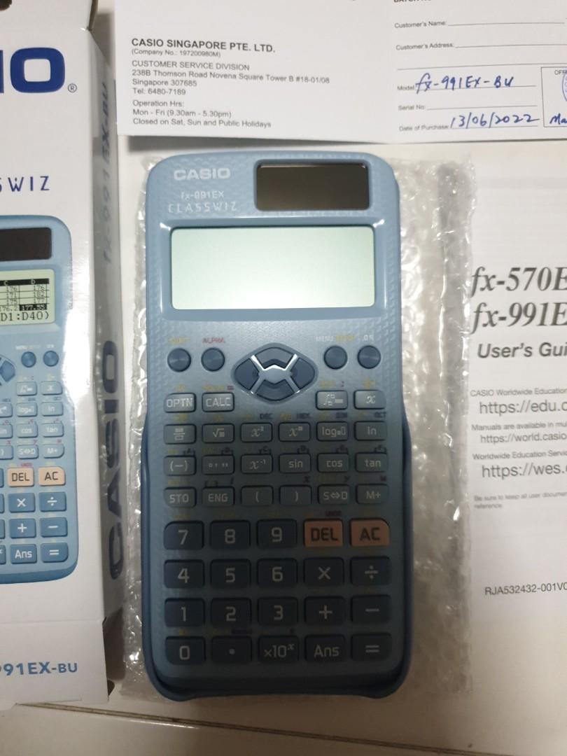 Casio FX-991EX-BU, Hobbies & Toys, Stationery & Craft, Stationery ...
