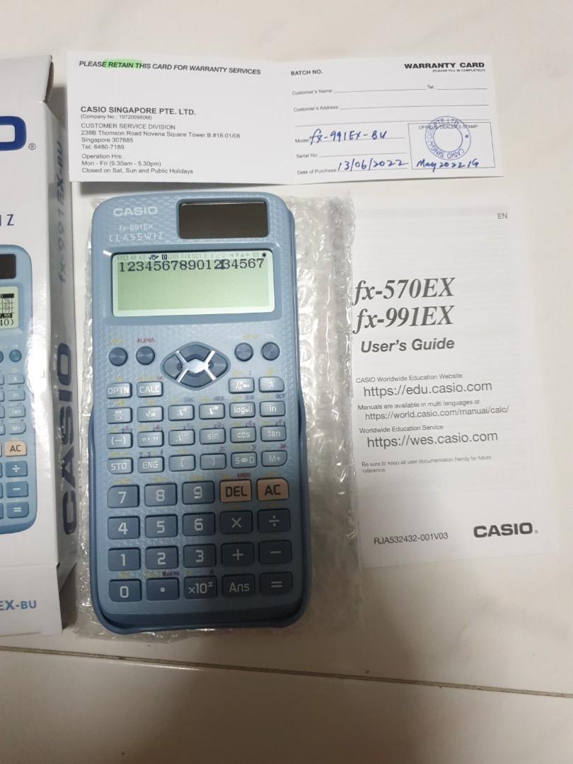 Casio FX-991EX-BU, Hobbies & Toys, Stationery & Craft, Stationery ...