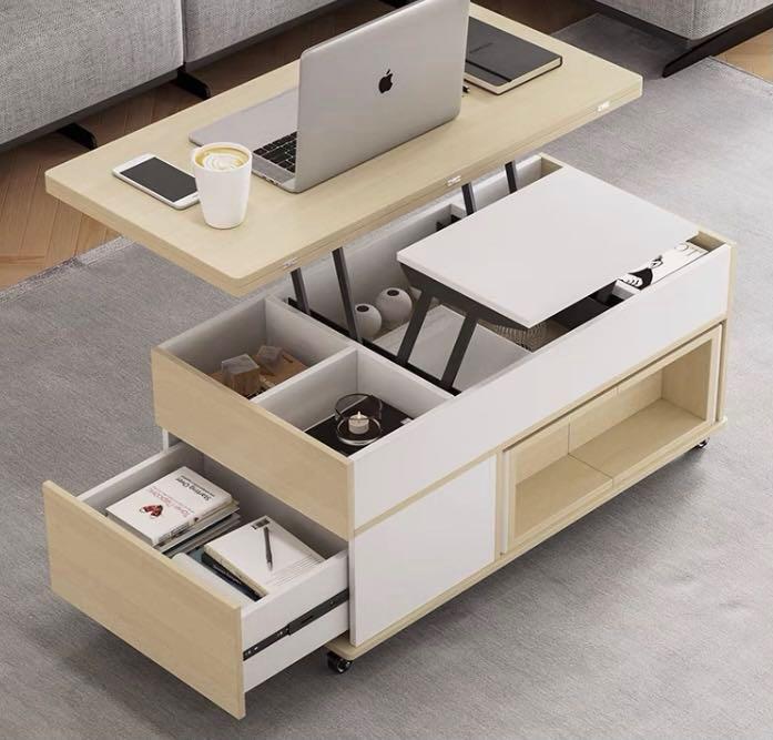 3in1 Convertible Coffee table Dining Table Desktop Flip up top ...