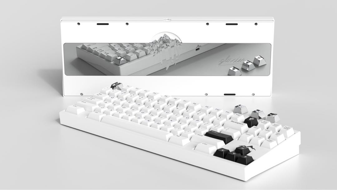 CreatKeebs Glacier 80 E-White WK, Computers & Tech, Parts & Accessories ...