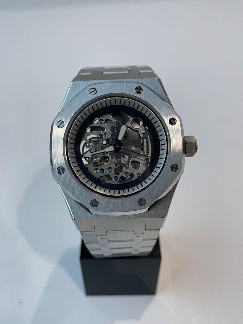Custom Seiko Mod Skeleton AP, Men's Fashion, Watches & Accessories ...