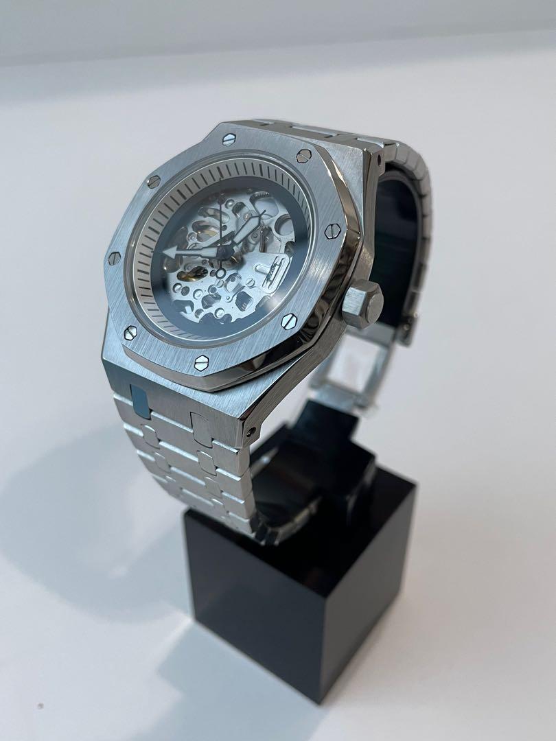 Custom Seiko Mod Skeleton AP, Men's Fashion, Watches & Accessories ...