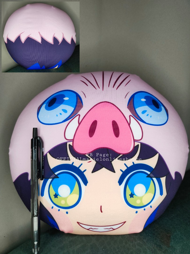 DEMON SLAYER INOSUKE BEADED ROUND PILLOW, Furniture & Home Living ...