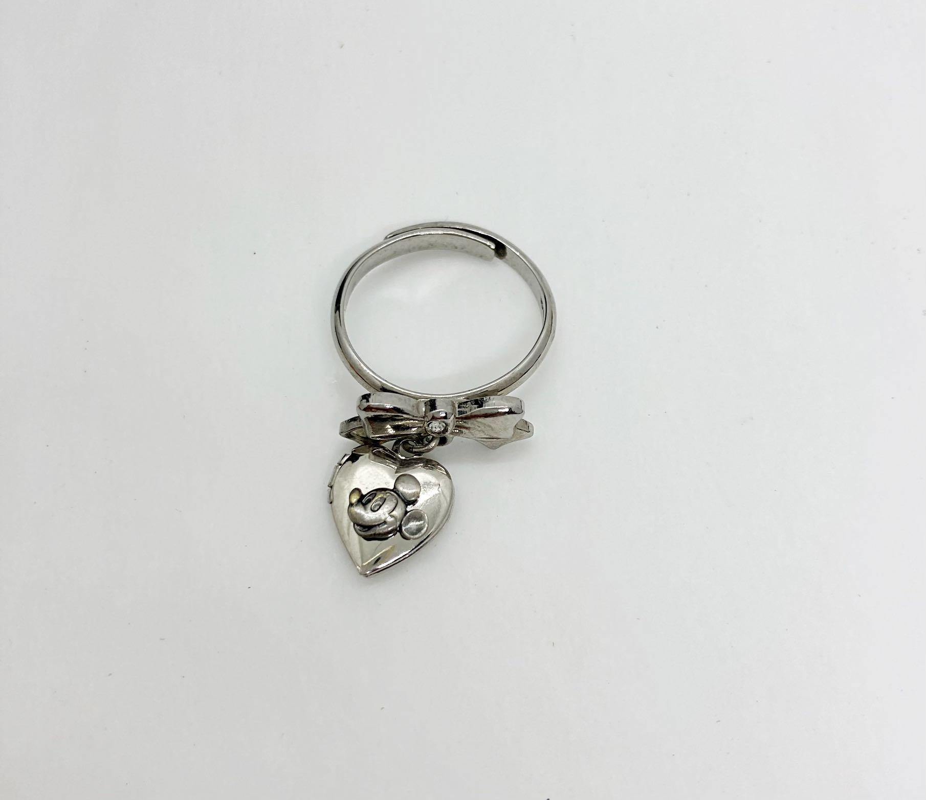 Disney Mickey Mouse Locket Ring, Women's Fashion, Jewelry & Organizers ...