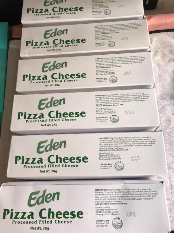 Eden Pizza Cheese 2KGS, Food & Drinks, Chilled & Frozen Food on Carousell