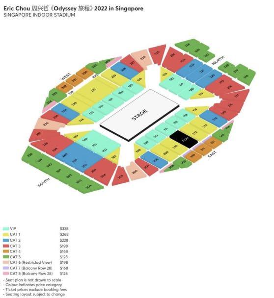 ERIC CHOU CONCERT TICKETS SINGAPORE, Tickets & Vouchers, Event Tickets ...