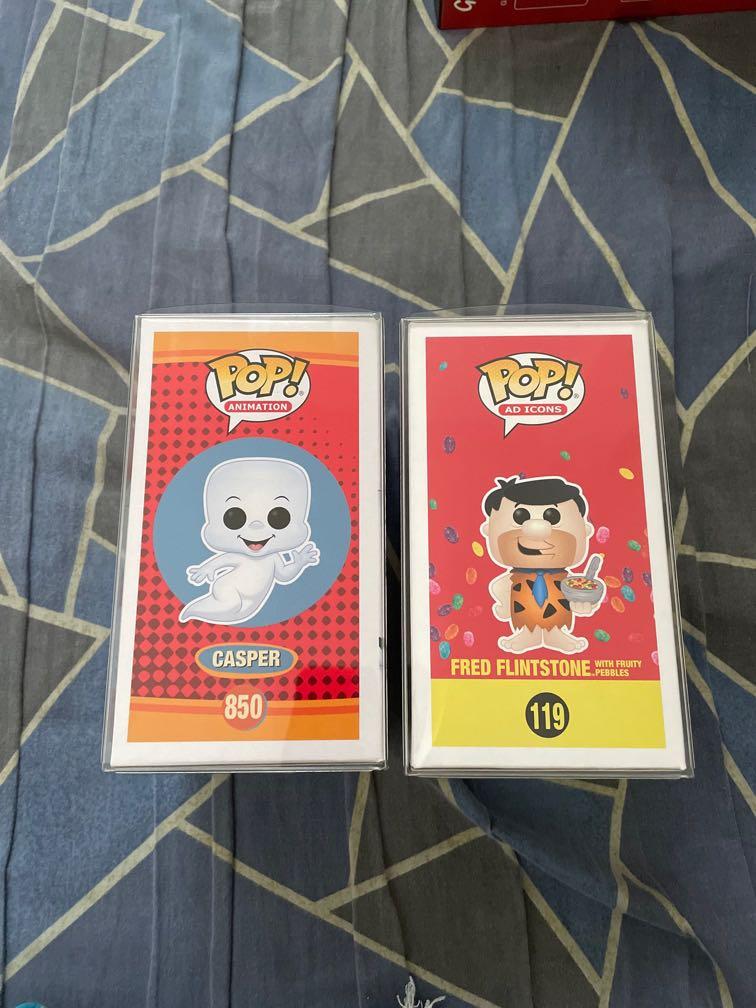 Funko Pop Casper and Fred Flintstone with fruity pebbles, Hobbies ...