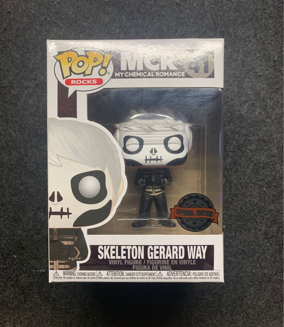 Funko Pop! MCR Skeleton Gerard, Hobbies & Toys, Toys & Games on Carousell