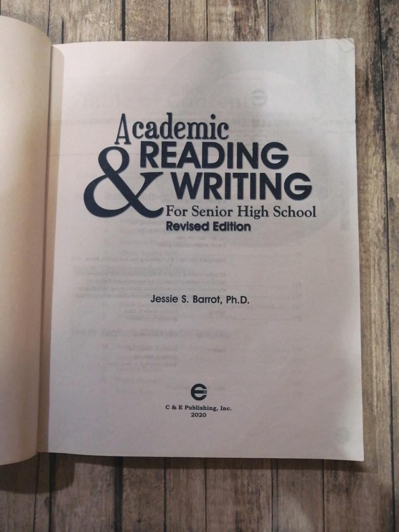 Grade 11 Books: Academic Reading and Writing for Senior High School ...