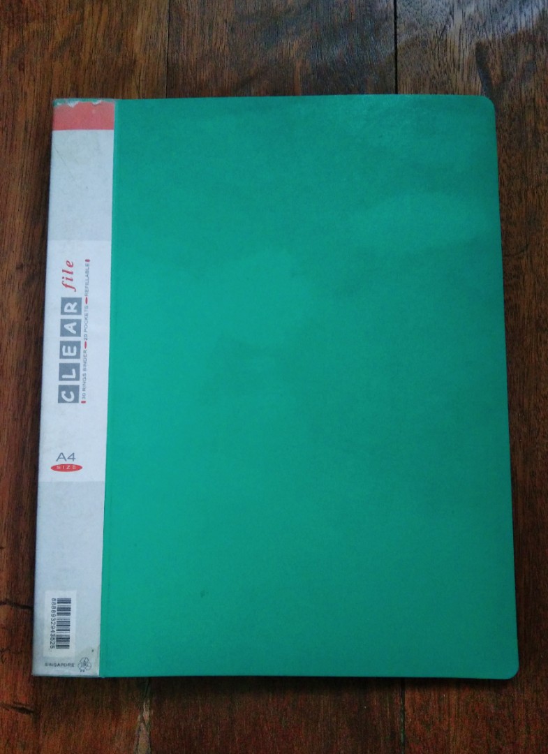 Green Ring Binder Folder, Hobbies & Toys, Stationary & Craft ...