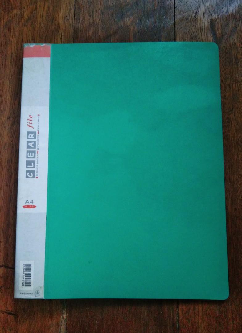 Green Ring Binder Folder, Hobbies & Toys, Stationary & Craft ...