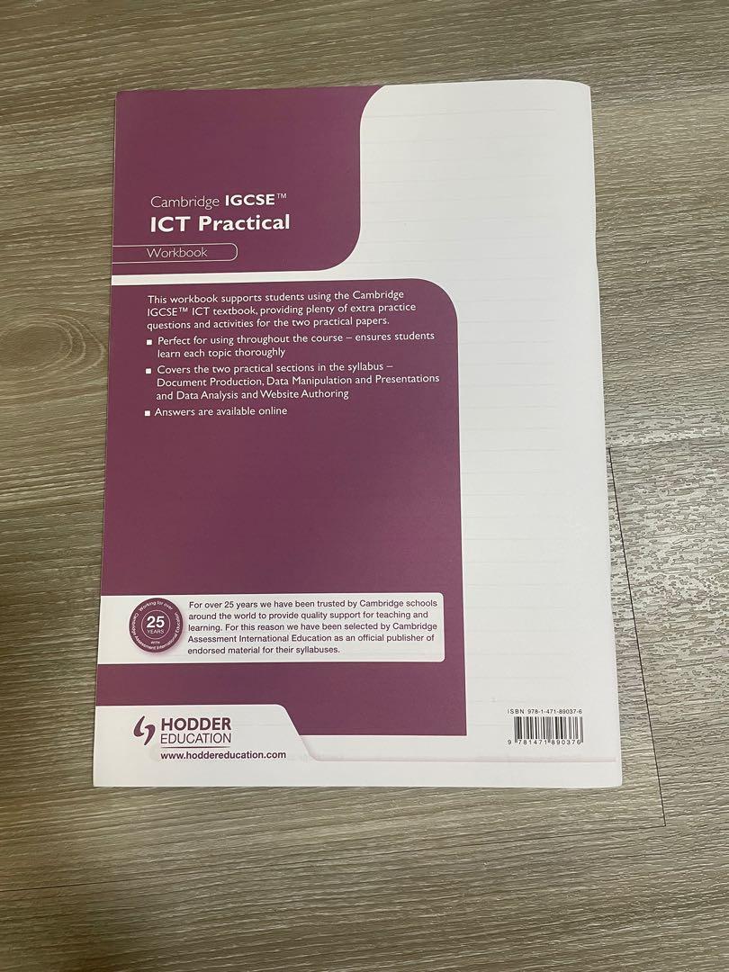 Igcse Ict Practical Workbook 興趣及遊戲 書本 And 文具 教科書 Carousell