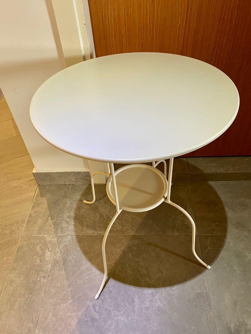 Ikea side table lindved white, Furniture & Home Living, Furniture ...