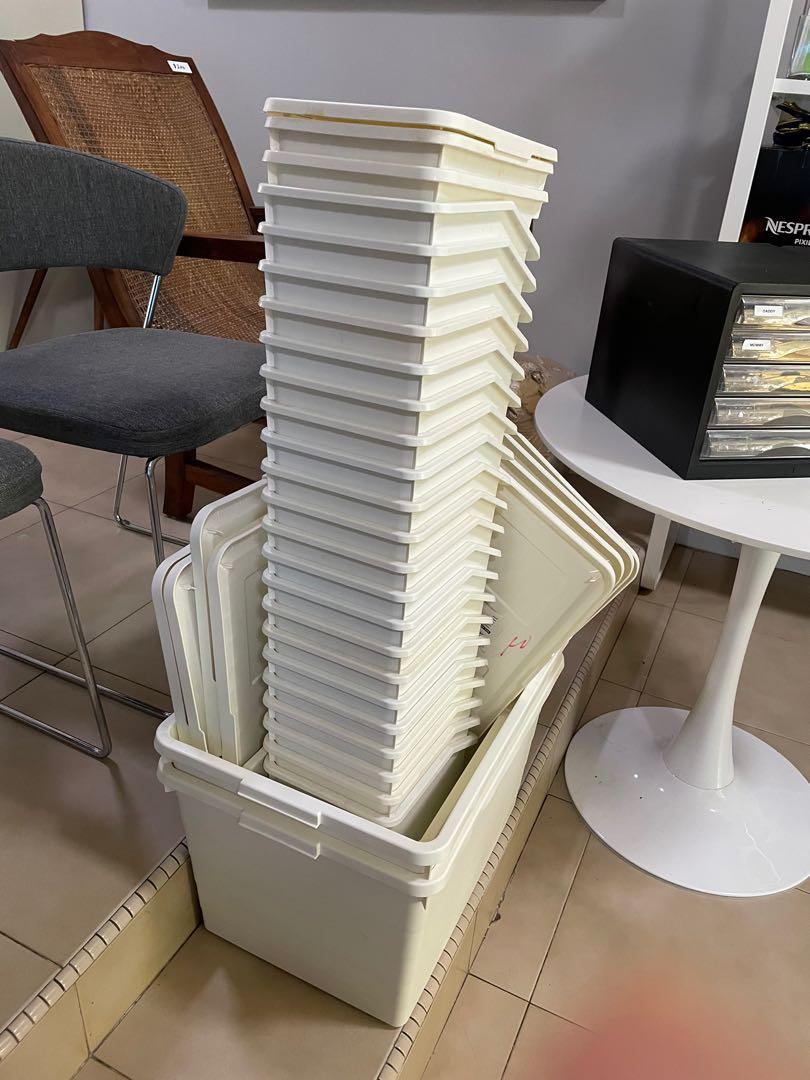 IKEA SOCKERBIT Box, white, various sizes, Furniture & Home Living, Home ...