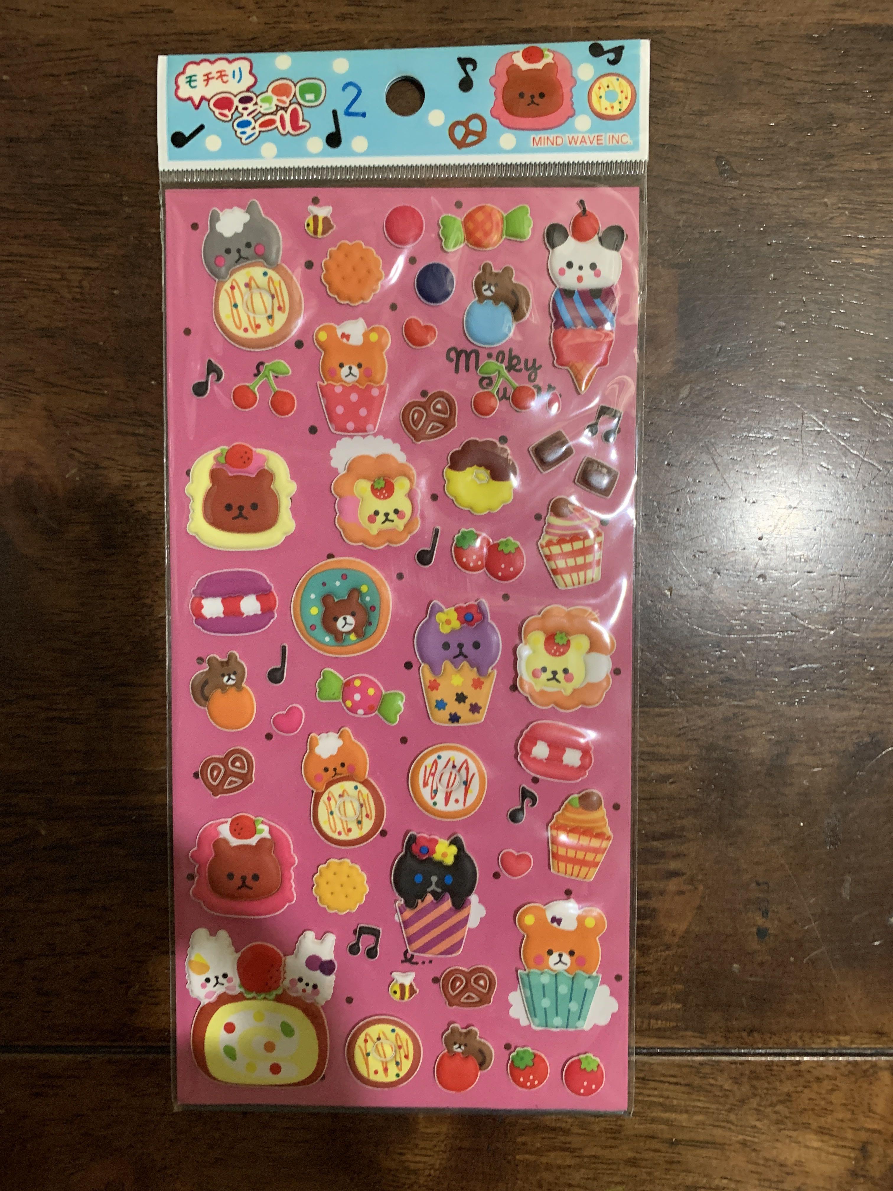 (Part 1) Japanese puffy stickers, Hobbies & Toys, Stationery & Craft ...