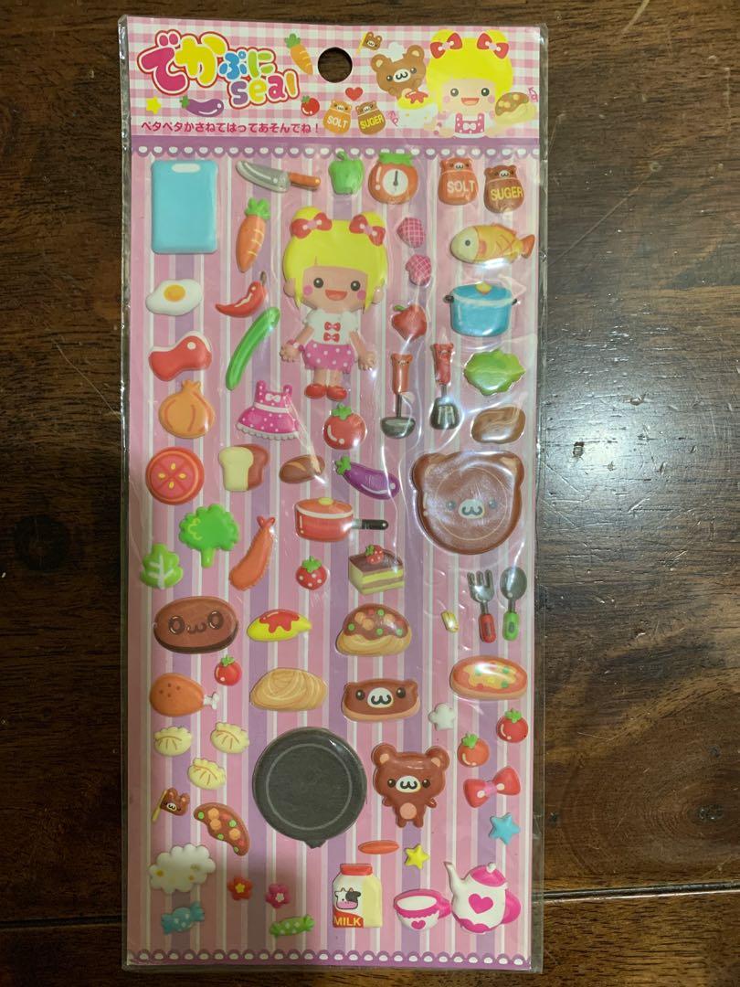(Part 1) Japanese puffy stickers, Hobbies & Toys, Stationery & Craft ...