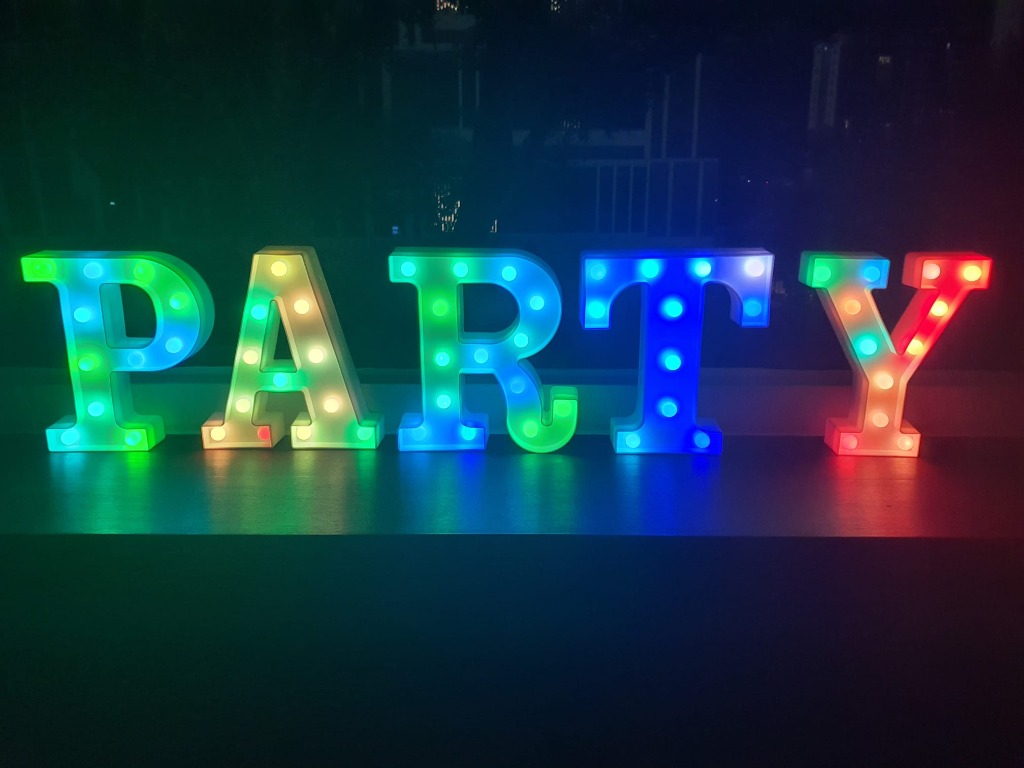 LED Letters | LED Alphabet | Marquee Letters | PARTY letters, Furniture ...