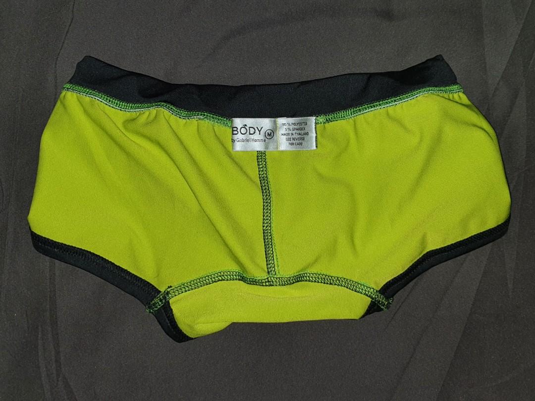 Lime green lowcut swim trunk, Men's Fashion, Bottoms, Swim Trunks ...