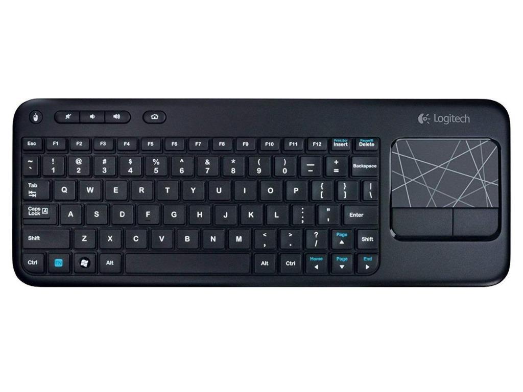 Logitech Wireless K400R Slim Keyboard with Touchpad and Transceiver ...