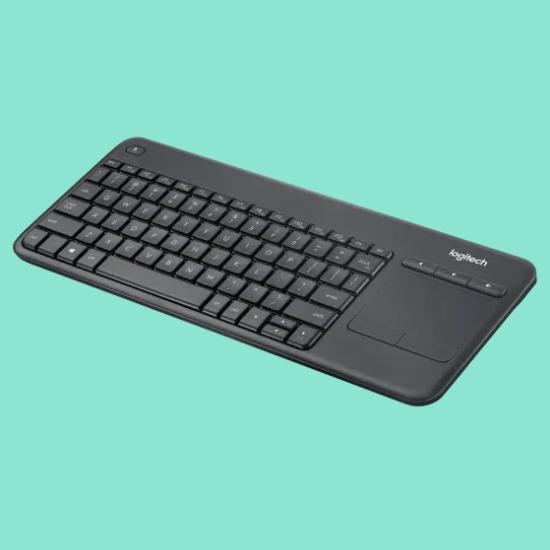 Logitech Wireless K400R Slim Keyboard with Touchpad and Transceiver ...