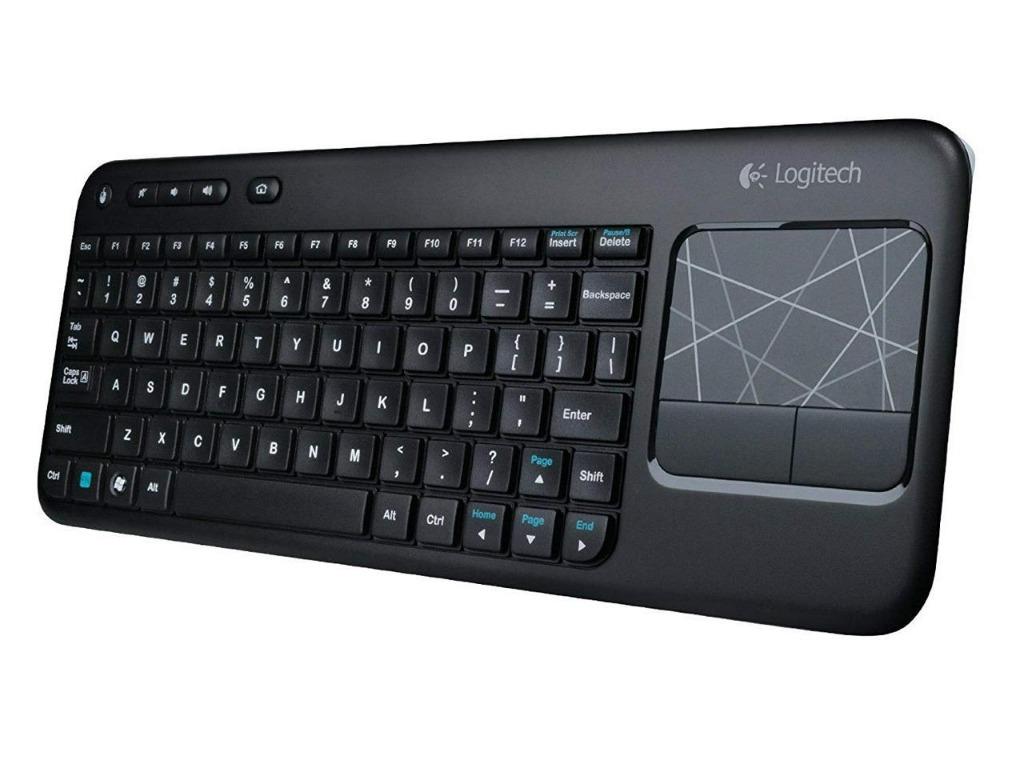 Logitech Wireless K400R Slim Keyboard with Touchpad and Transceiver ...