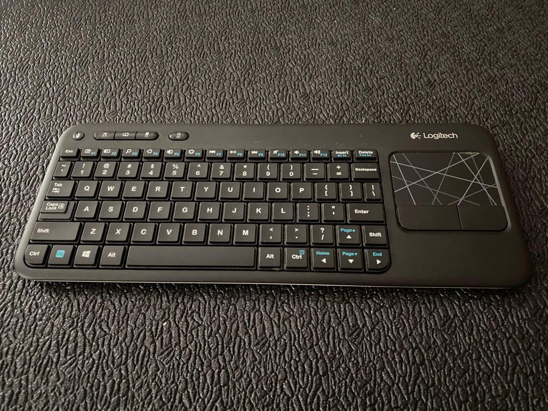 Logitech Wireless K400R Slim Keyboard with Touchpad and Transceiver, Computers & Tech, Parts ...