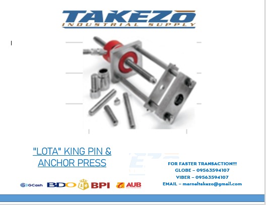 "LOTA" KING PIN & ANCHOR PRESS, Commercial & Industrial, Construction ...