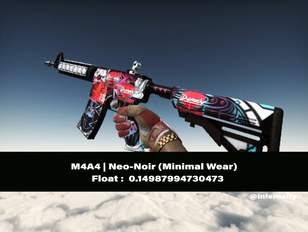 M4A4 Neo-Noir MW CSGO SKINS KNIVES, Video Gaming, Gaming Accessories ...