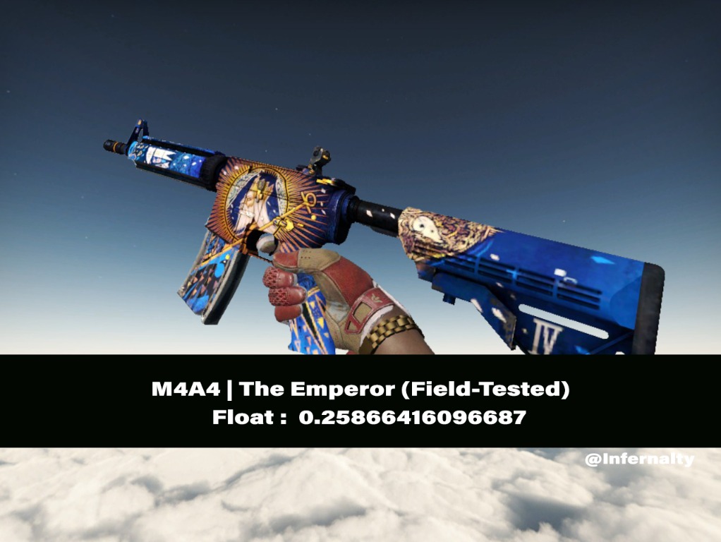 M4A4 The Emperor FT CSGO SKINS KNIVES, Video Gaming, Gaming Accessories ...