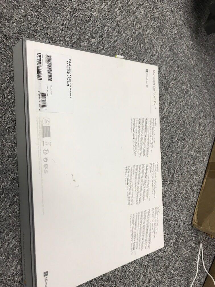Microsoft surface pro 7 i7/16/1tb open box, Computers & Tech, Laptops ...