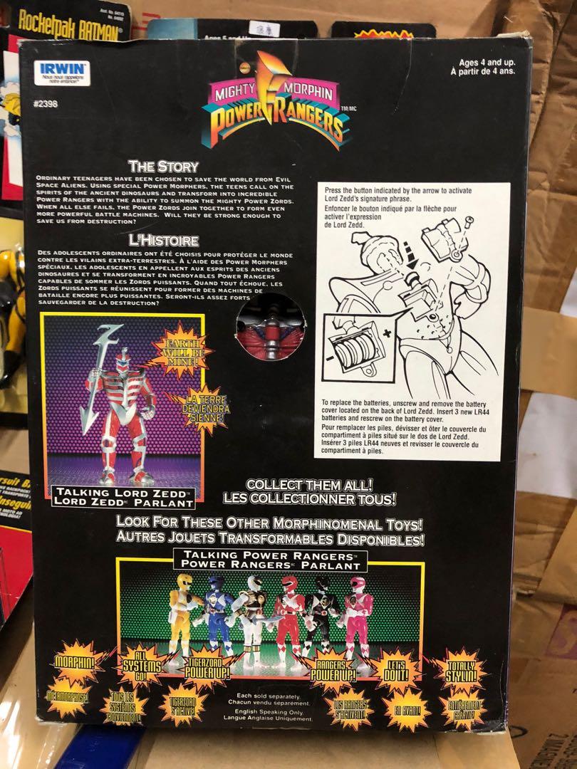 Mighty morphin talking lord Zedd, 興趣及遊戲, 玩具 & 遊戲類 - Carousell