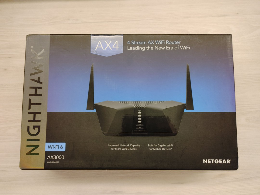 NETGEAR NIGHTHAWK AX4 AX3000 Wi-Fi 6 Router, 電腦＆科技, 電腦周邊及配件, Wifi及上網相關 ...