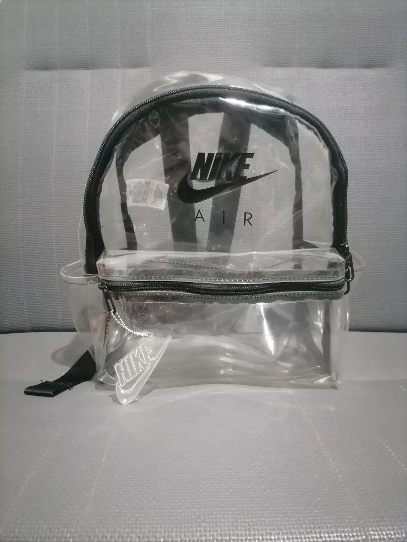 Nike Air Synthetic Transparent Mini Backpack, Luxury, Bags & Wallets on ...