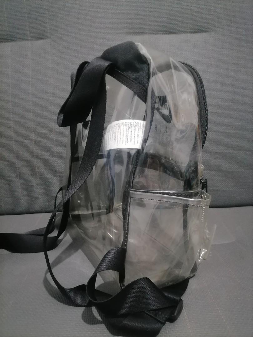 Nike Air Synthetic Transparent Mini Backpack, Luxury, Bags & Wallets on ...