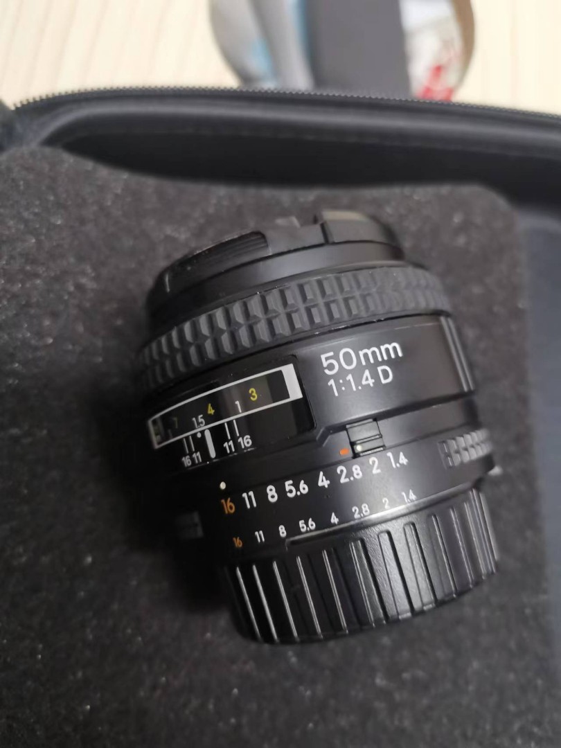 Nikon fix lens 50mm f1.4D, Photography, Lens & Kits on Carousell